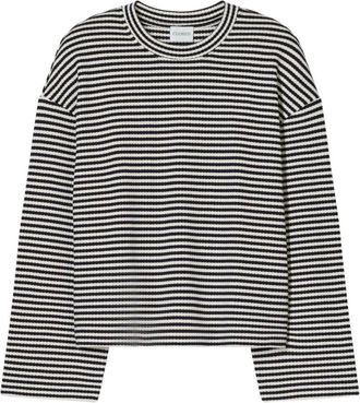 Closed Femme, Tops, Noir, Taille: 42 FR Haut &agrave; Manches Longues Ray&eacute;