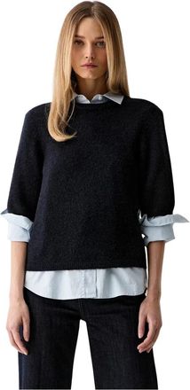 Gestuz Alphagz SS Tee - - Knitwear - Damen - Blau - XS