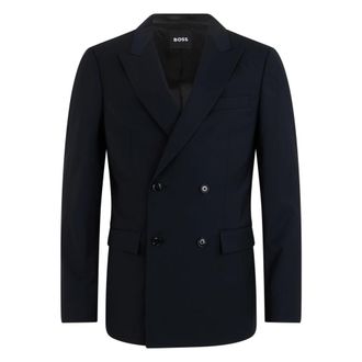 HUGO BOSS Zweireihiger Blazer - - Jackets - Herren - Blau - XL