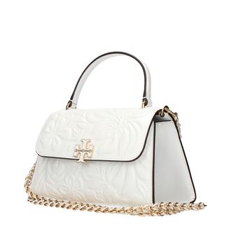 Tory Burch Leather Top Handle Bag - White