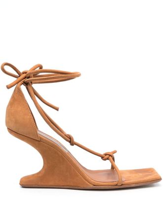 Rick Owens sandales Cantilever 90mm à brides - Marron