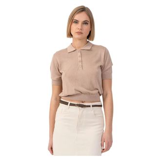 Kocca Femme, Pulls, Brun, Taille: 40 FR Haut court avec effet blousant