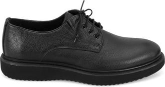 Desa Chaussure Basse/Ballerine Cuir Homme 3.5cm Flat Talon Noir, Marron