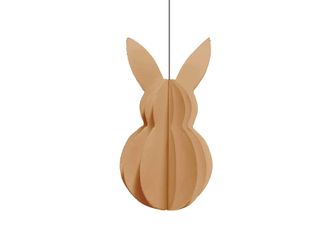 Renna Deluxe Osterhasen und Ostereier als Anhänger zur Deko zu Ostern am Osterstrauch Osterdeko (Braun, Osterhase)