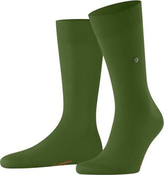 Burlington Herren Socken Lord M So Baumwolle einfarbig 1 Paar, Grün Palm Tree 7613, 40-46