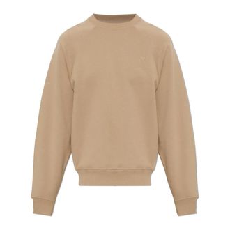 Ami Baumwoll-Rundhals-Sweatshirt - - Sweatshirts & Hoodies - Herren - Beige - 3XL