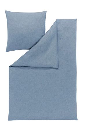 ESTELLA Bettw&auml;sche Takoma, Taubenblau, Textil, meliert, 135x200 cm, Textiles Vertrauen - Oeko-Tex, b&uuml;gelfrei, pflegeleicht, hautfreundlich, schadstoffgepr&uuml;ft,