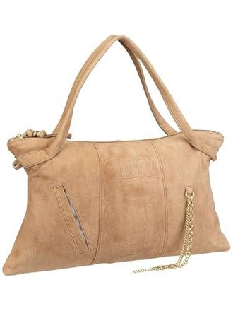 Fredsbruder Cuir sac &agrave; &eacute;paule Velvet Wild Shoulderbag Camel marron clair