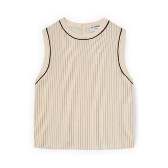 Motivi Femme, Tops, Blanc, Taille: 36 FR Top &agrave; rayures The Tailoring Lab