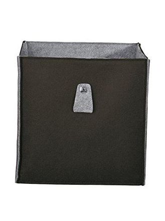 Phoenix 817403AZ Filzbox, Stoff, anthrazit, 34 x 34 x 34 cm