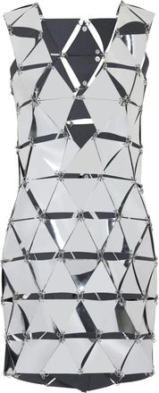 Paco Rabanne Femme, Robes, Gris, Taille: 38 FR Miroir Short Dress