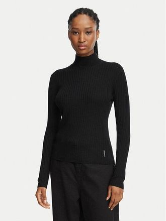 Calvin Klein Rollkragenpullover LV044H352G Schwarz Regular Fit