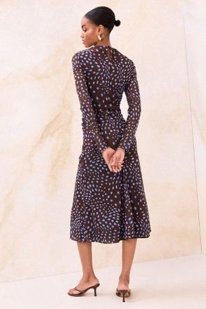 Lipsy Midikleid Lipsy Getupftes Midikleid aus Jersey (1-tlg)