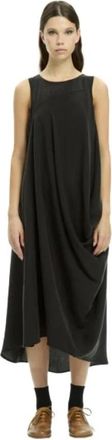 Malloni Femme, Robes, Noir, Taille: 42 FR Abito lungo smanicato MLO