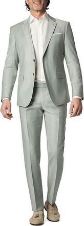 Joop Herren Anzug grün meliert Slim Fit