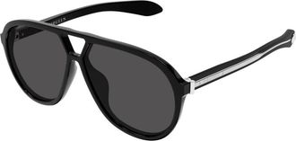 Alexander McQueen Aviator Sonnenbrille - - Accessories - unisex - Schwarzk - 59 MM