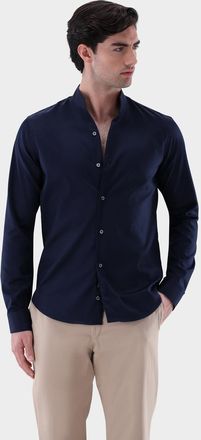 van Laack Stehkragenhemd aus b&uuml;gelfreiem Twill Gewebe