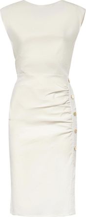 Pinko Robe Au Genou - Blanc