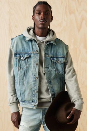 Levi's Relaxed Trucker Weste - Herren - Blau / Blau