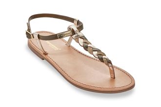 Les Tropeziennes Damen Hodin Sandale, Khaki Multi, 36 EU