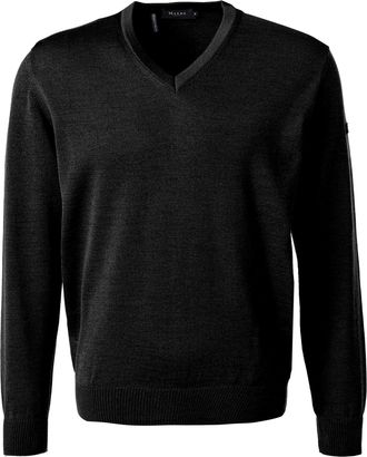 Maerz MAERZ Muenchen Herren V-Pullover schwarz unifarben