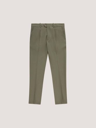 Circolo 1901 Chino Trousers in Piqu&eacute; Basil / 48