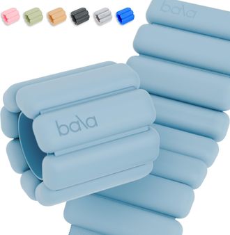 Bala Armreifen - 2er-Set (je 0,5 kg) | verstellbare tragbare Handgelenk- und Kn&ouml;chelgewichte | Yoga, Tanz, Barre, Pilates, Cardio, Aerobic, Walking | Monoc