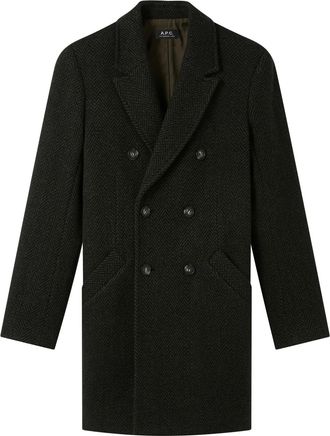 A.P.C. Manteau Joan Chevrons Laine A.P.C