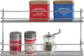 Metaltex 364632039 Gewürzregal 2-Etagen 36 x 8 x 19 cm Polytherm Pepito