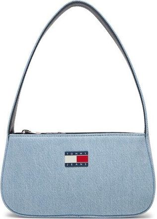 Tommy Jeans Handtasche Tjw Ess Must Shoulder Bag Denim AW0AW17363 Himmelblau