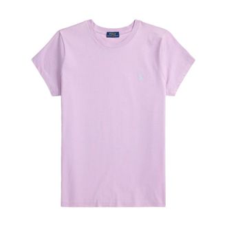Polo Ralph Lauren Baumwoll-T-Shirt mit Logo - - Tops - Damen - Lila - XS