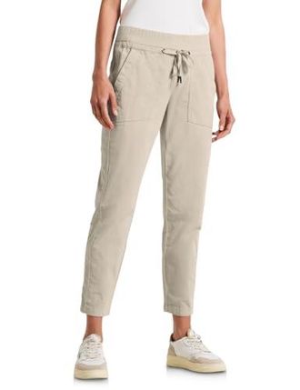 Street One 3715975 Pantalon en Velours côtelé Coupe Ample, Beige malté, 44W / 28L Femmes