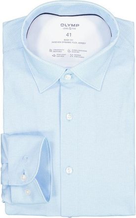 Olymp Herren Hemd blau Jersey