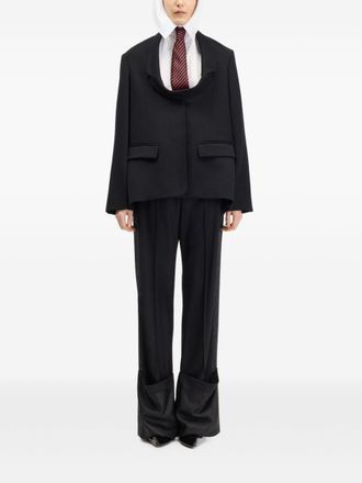 Jean Paul Gaultier Wool Blazer - Black