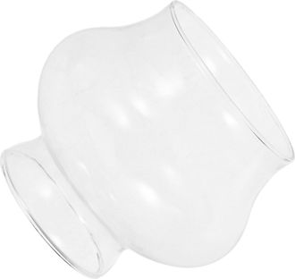 NUOBESTY Winddichter Klarer Glaslampenschirm f&uuml;r Kleine &Ouml;llampen Dickwandiger Ersatzkamin Hochwertiger Lampenschirm mit Glatter Oberfl&auml;che f&uuml;r Petroleum Kerosi