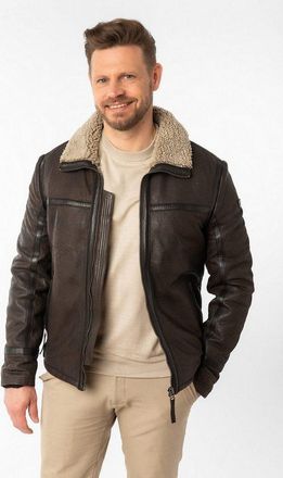 Mauritius Lederjacke MMAlasko mit Umlegekragen