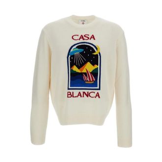 Casablanca Herren, Strickwaren, Wei&szlig;, MGr&ouml;&szlig;e