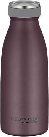Thermocafé by Thermos TC BOTTLE burgundy mat 0,35l, Isolierflasche aus Edelstahl, kohlensäurefest, 12h heiß 24h kalt, Auslaufsicher, für Schule, Unterwegs & Büro