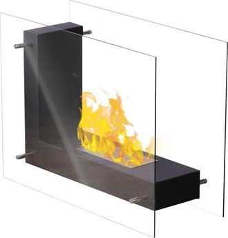 Qlima FFB830 Tisch Bioethanol Kamin schwarz - Qlima