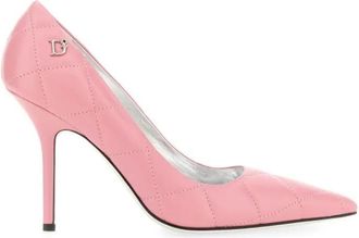 Dsquared2 Hohe Schuhe - Quilted Leather Pumps - Gr. 37 (EU) - in Rosa - für Damen