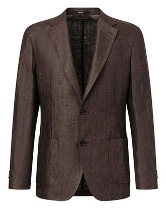 Windsor Ungef&uuml;ttertes Leinensakko mit Fischgr&auml;t-Muster, Shaped Fit in