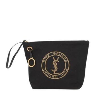 Saint Laurent Pre-owned Sac en Laine - Femme - Pre-owned - Noir - Taille: ONE Size