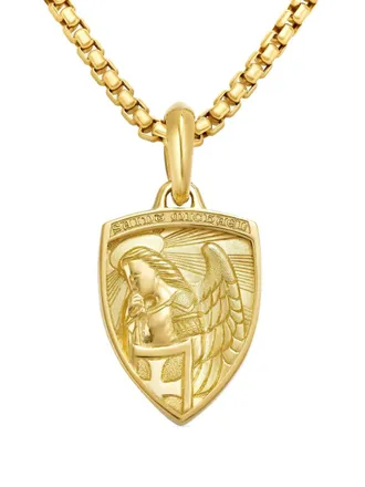 David Yurman pendentif St. Michael en or 18ct (26 mm)