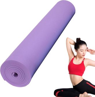 Generic Tragbare Yogamatte, Yogamatte f&uuml;r Ripstop-&Uuml;bungen, Fitness- und Bodentrainingsmatte f&uuml;r Erwachsene, rutschfeste Yogamatte mit Schleife f&uuml;r zu Hause
