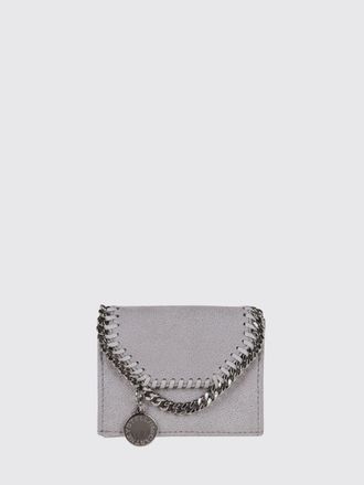 Stella McCartney Tri-Fold-Portemonnaie aus Alter Mat mit Druckknopfverschluss
