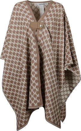 Max Mara Femme, Vestes, Brun, Taille: ONE Size &Eacute;tole en laine