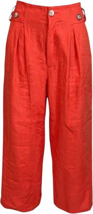 Vicolo Femme, Pantalons, Orange, Taille: 40 FR Tab0408 Straight Pantalons