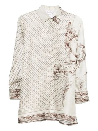 Max Mara chemise Printed - Tons neutres