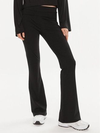 Gina Tricot Stoffhose 21671 Schwarz Flare Fit