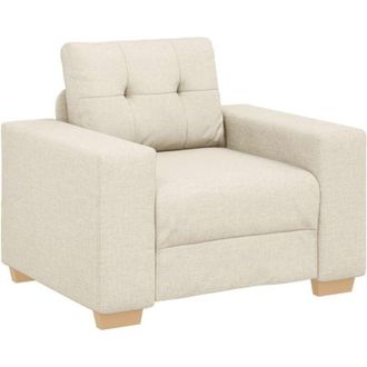 vidaXL Sofa-Sessel Leinen 60 cm Vidaxl